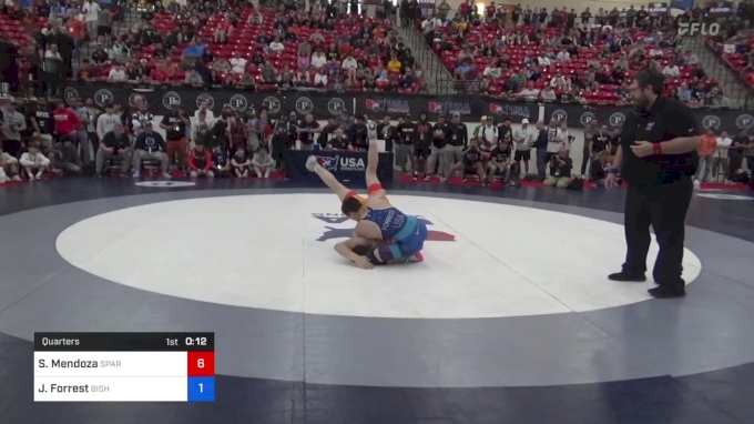 57 kg Quarters - Seth Mendoza, SPAR Wrestling Academy vs Jax Forrest, Bishop McCort High School ...