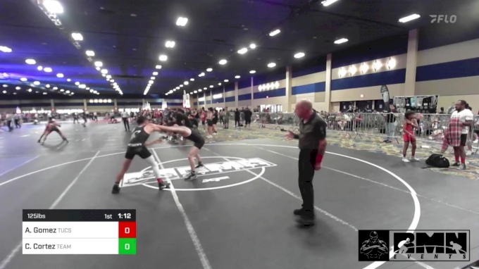 125 lbs Semifinal - Andru Gomez, Tucson Cyclones vs Chris Cortez, Team ...