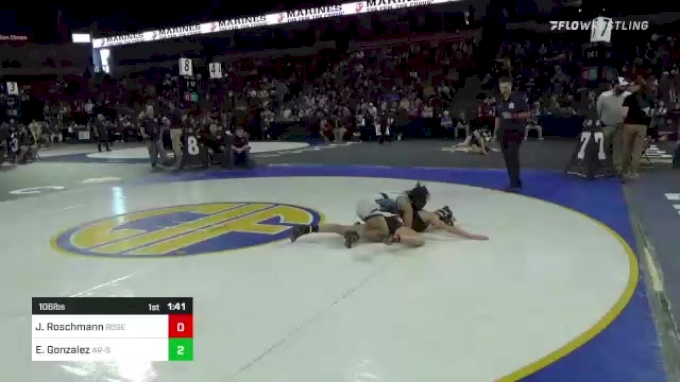 106 lbs Quarterfinal - Jazmin Roschmann, Roseville (SJ) vs Emilie ...