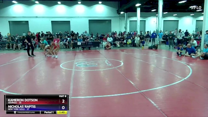 119 lbs Quarters & 1st Wb (16 Team) - Kameron Dotson, Georgia vs ...