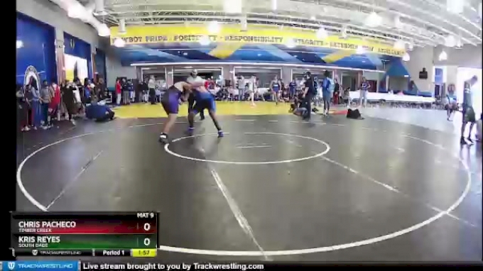 220 lbs Round 1 - Kris Reyes, South Dade vs Chris Pacheco, Timber Creek