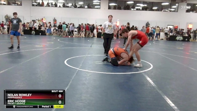 167 lbs Cons. Round 2 - Nolan Rowley, Independence vs Eric Hodge ...