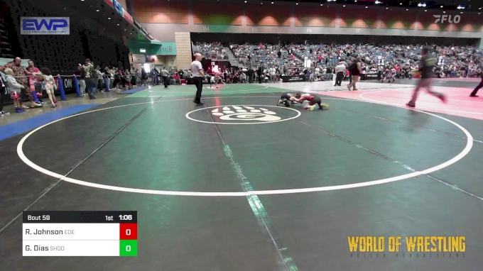 64 lbs Quarterfinal - Ryker Johnson, Eastern Oregon Elite vs Grey Dias ...
