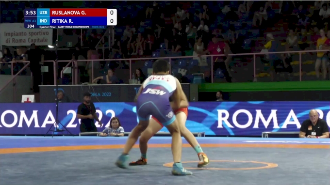 43 kg 1/4 Final - Gulnura Ruslanova, Uzbekistan vs Ritika Ritaka, India