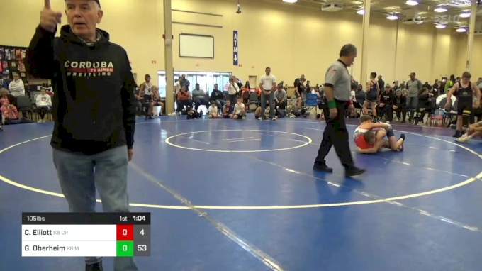 105 lbs Rr Rnd 7 - Christopher Elliott, CRWC K-8 vs Gabe Oberheim ...
