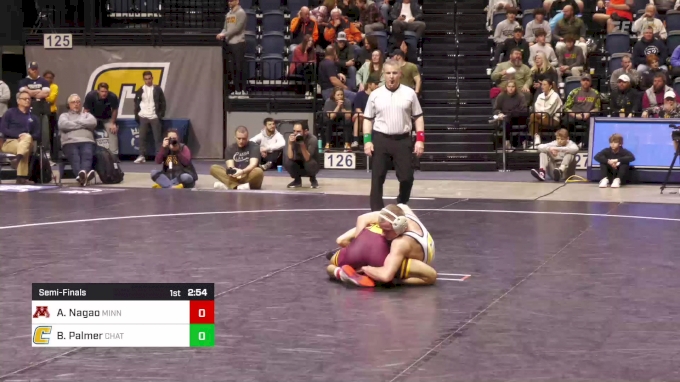 133 lbs Semifinal - Aaron Nagao, Minnesota vs Brayden Palmer, Chattanooga