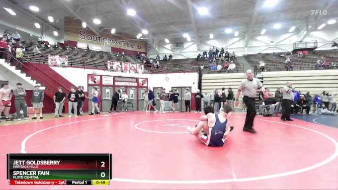 190 lbs Quarterfinal - Spencer Fain, Floyd Central vs Jett Goldsberry ...