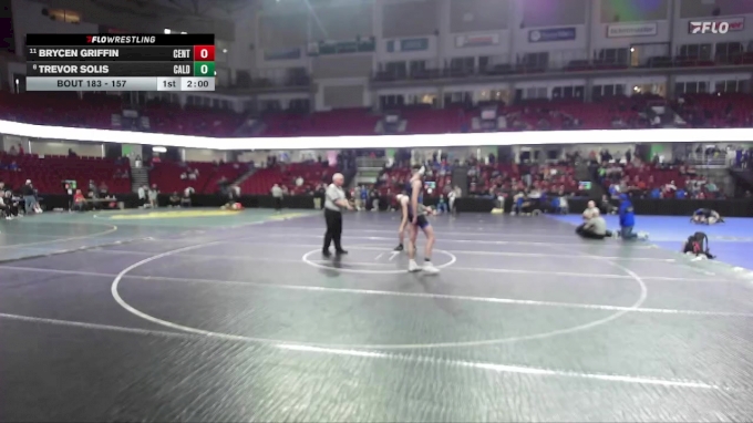 157 lbs Champ. Round 2 - Brycen Griffin, Centennial vs Trevor Solis ...