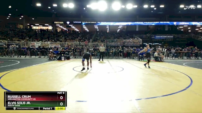 3A 138 lbs Champ. Round 1 - Russell Crum, Wellington Community Hs vs ...