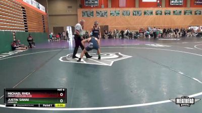 197 lbs Champ. Round 2 - Michael Rhea, Menlo Wrestling CLub vs Justin ...