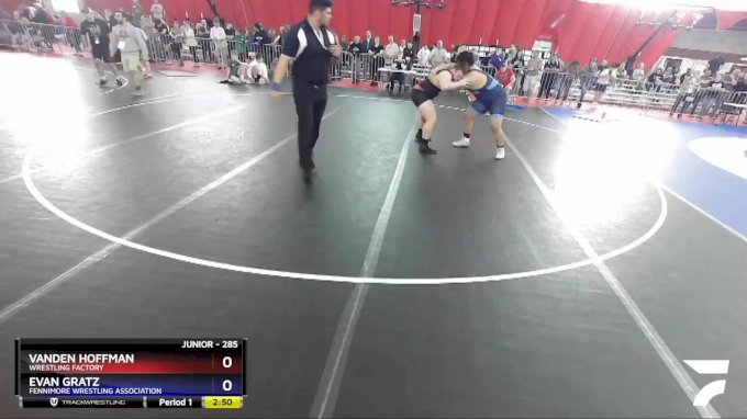 285 lbs Semifinal - Vanden Hoffman, Wrestling Factory vs Evan Gratz ...