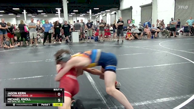 115 lbs Round 2 (6 Team) - Michael Knoll, Red Devil WC vs Jason Kern ...