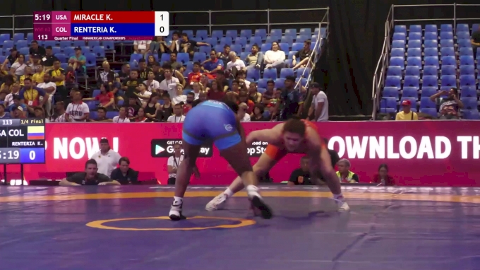 62 kg Quarterfinal - Kayla Miracle, USA vs Katherine Renteria, COL