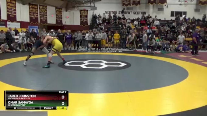 138 lbs Champ. Round 1 - Omar Samayoa, IC Catholic Prep vs Jared ...