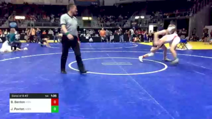 122 lbs Consi Of 8 #2 - Beau Benton, High Performance Wrestling ...