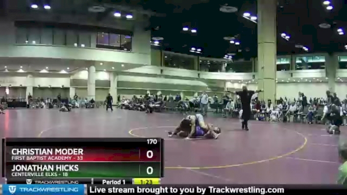 170 lbs Champ Round 1 (16 Team) - Christian Moder, First Baptist ...