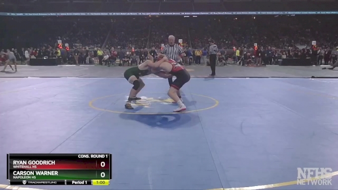 D3-157 lbs Cons. Round 1 - Carson Warner, Napoleon HS vs Ryan Goodrich ...