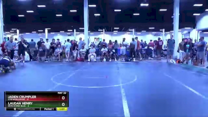 120 lbs Placement (4 Team) - Laudan Henry, Iron Horse Blue vs Jaden ...