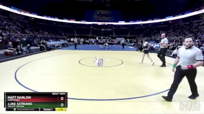 I-124 lbs 1st Place Match - Matt Marlow, Northport vs Luke Satriano ...