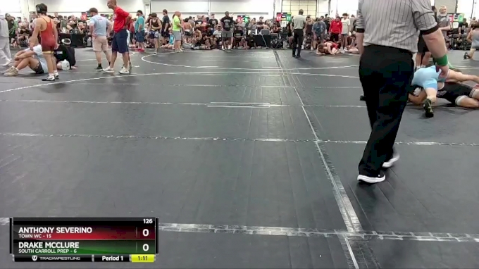 126 lbs Round 2 (4 Team) - Anthony Severino, Town WC vs Drake McClure ...