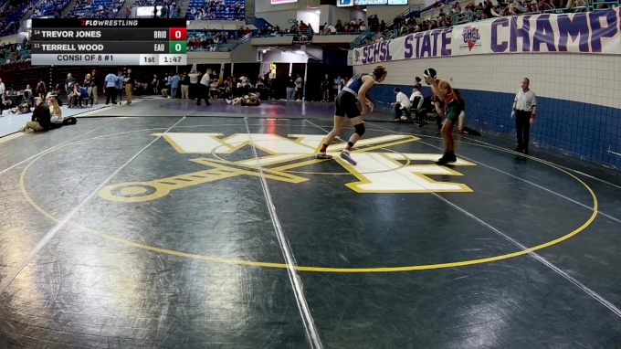 144 lbs Consi Of 8 #1 - Trevor Jones, Bridges Prep vs Terrell Wood, Eau ...