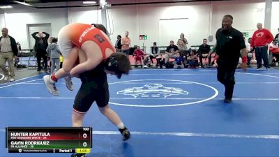 100 lbs Placement (4 Team) - Gavin Rodriguez, PA Alliance vs Hunter ...