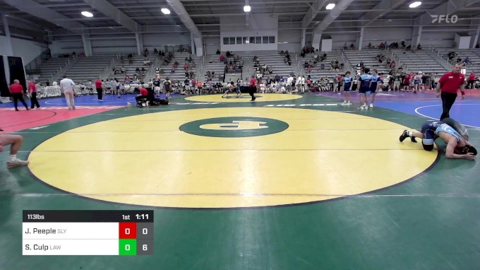 113 lbs Rr Rnd 2 - Jackson Peeple, Sly Fox Black vs Sam Culp, Off The ...