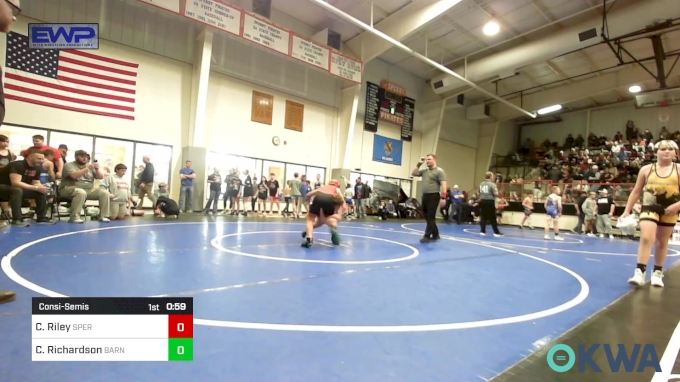 110 lbs Consolation - Carson Riley, Sperry Wrestling Club vs Connor ...
