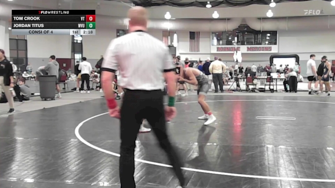 141 lbs Consi Of 4 - Tom Crook, Virginia Tech vs Jordan Titus, West ...