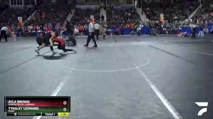 140 lbs Semifinal - Tynsley Leonard, Maize vs Ayla Brown, Hoisington Jr ...