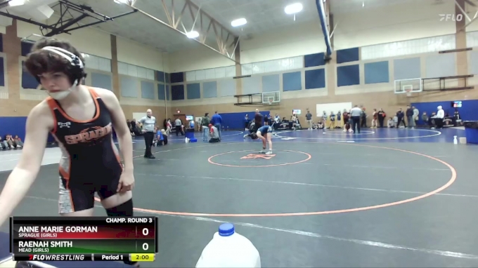 125lbs Champ. Round 3 - Anne Marie Gorman, Sprague (Girls) vs Raenah ...