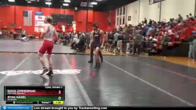132 lbs Cons. Round 2 - Ryan Nagel, McHENRY vs Doug Zimmerman, Fox Lake ...