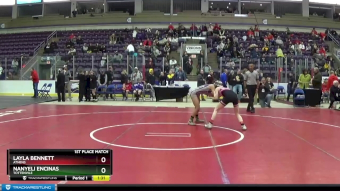 114 lbs 1st Place Match - Nanyeli Encinas, Tottenvile vs Layla Bennett ...