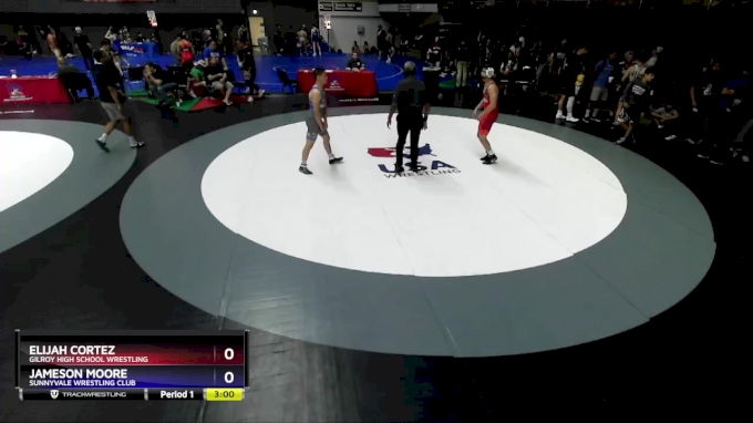 138 lbs Champ. Round 2 - Elijah Cortez, Gilroy High School Wrestling vs ...