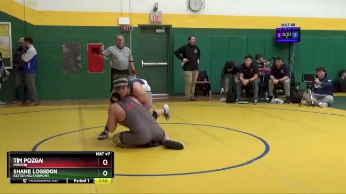 215 lbs Champ. Round 2 - Shane Logsdon, KETTERING FAIRMONT vs Tim ...