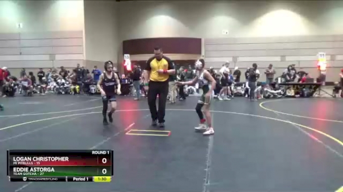 100 lbs Round 1 (4 Team) - Logan Christopher, MI Pitbulls vs Eddie ...