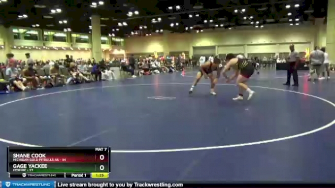220 lbs Round 6 (8 Team) - Gage Yackee, Foxfire vs Shane Cook, Michigan ...