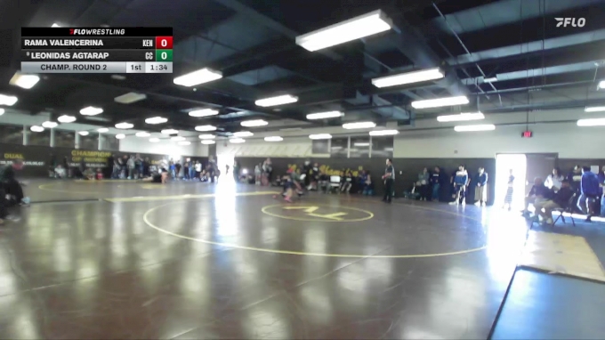 106 lbs Champ. Round 2 - Leonidas Agtarap, Central Catholic vs Rama ...