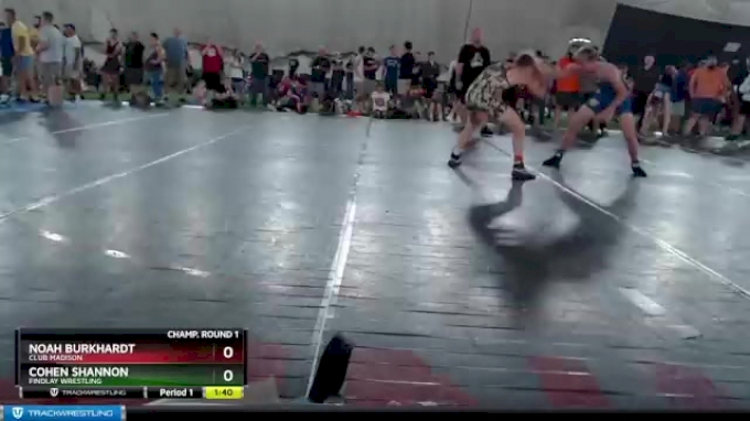 141 lbs Champ. Round 1 - Noah Burkhardt, Club Madison vs Cohen Shannon ...