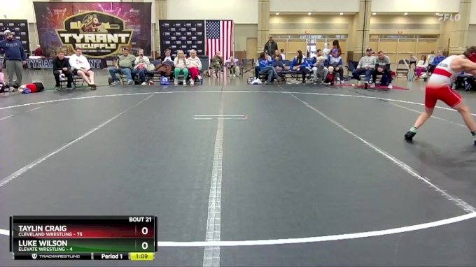110 lbs Round 6 (8 Team) - Taylin Craig, Cleveland Wrestling vs Luke ...