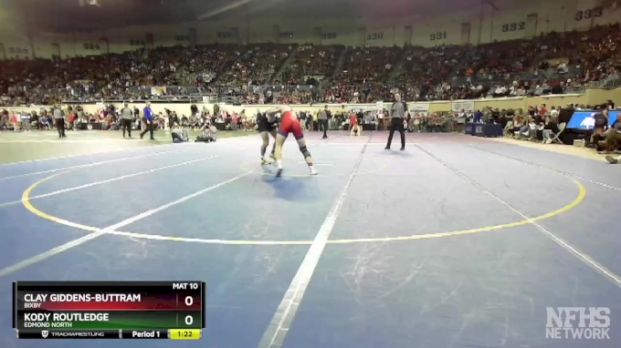 6A-150 lbs Semifinal - Kody Routledge, Edmond North vs Clay Giddens ...