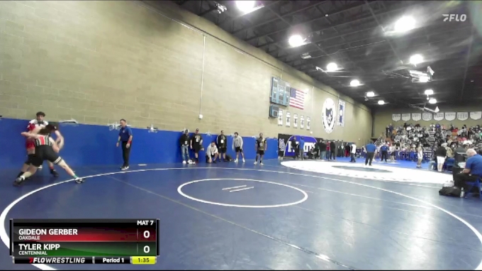 175 lbs Quarterfinal - Gideon Gerber, Oakdale vs Tyler Kipp, Centennial