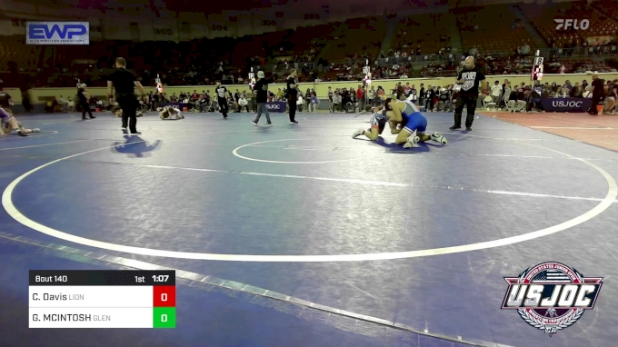 140 lbs Final - Corbin Davis, Lions Wrestling Academy vs G Man MCINTOSH ...