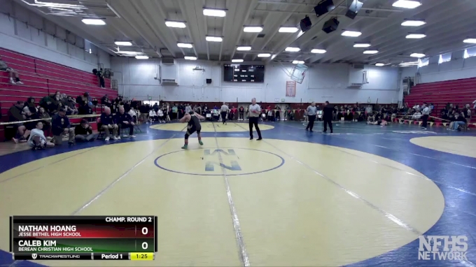 115 lbs Champ. Round 2 - Nathan Hoang, Jesse Bethel High School vs ...