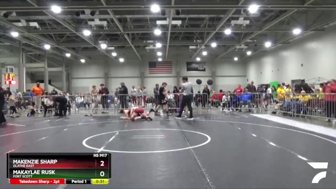 140 lbs Cons. Round 3 - Makaylae Rusk, Fort Scott vs Makenzie Sharp ...