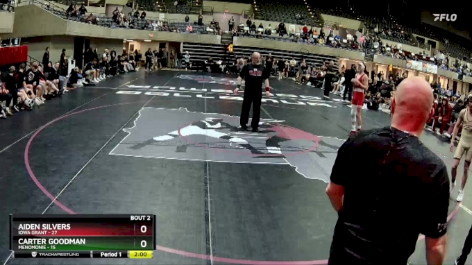 121 lbs Round 1 (4 Team) - Carter Goodman, Menomonie vs Aiden Silvers ...
