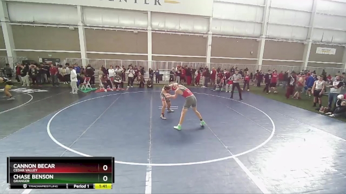 165 lbs Champ. Round 1 - Chase Benson, Granger vs Cannon Becar, Cedar ...