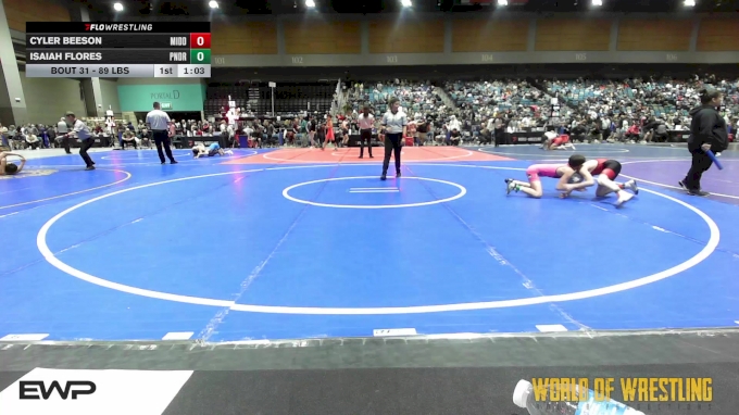 89 lbs Round Of 16 - Cyler Beeson, Middleton Wrestling Club vs Isaiah ...