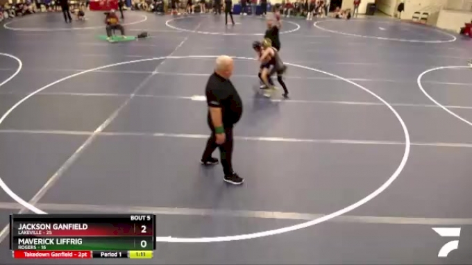 84 lbs Round 2 (6 Team) - Maverick Liffrig, Rogers vs Jackson Ganfield ...