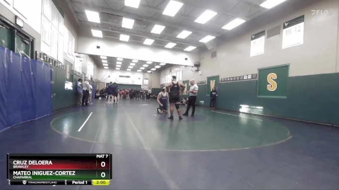 285 lbs Champ. Round 2 - Mateo Iniguez-Cortez, Chaparral vs Cruz ...